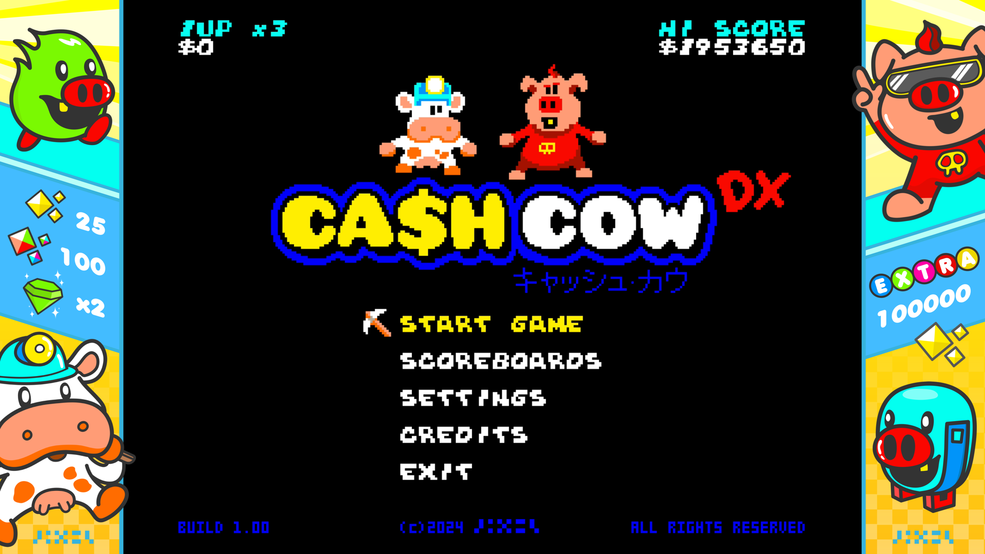 Cash Cow DX - pixel games SARL-S